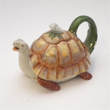 Minton Turtle or Tortoise teapot 1880 -1900 painted with naturalistic ...