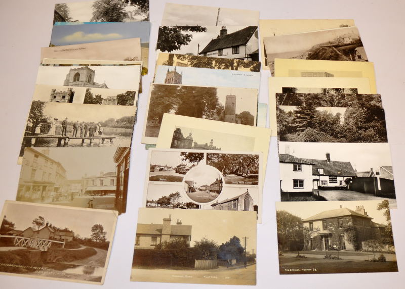 MIXED LOT NORFOLK POSTCARDS INCLUDING NORTH WALSHAM RP, THETFORD RP(2 ...