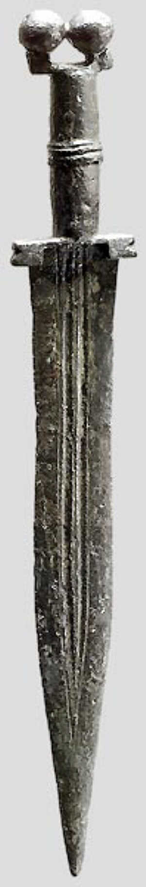 An Iberian iron short-sword with an antenna grip. late Hallstatt period ...