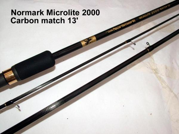 ROD: Normark Microlite 2000 Match 13` 3 piece carbon fibre float rod ...