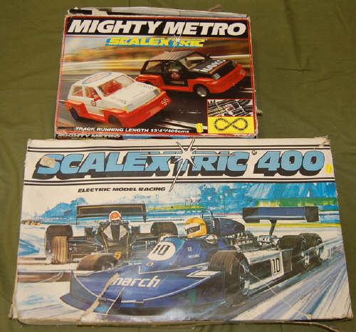 Scalextric 400 set and Scalextric Mighty Metro set both in original boxes.