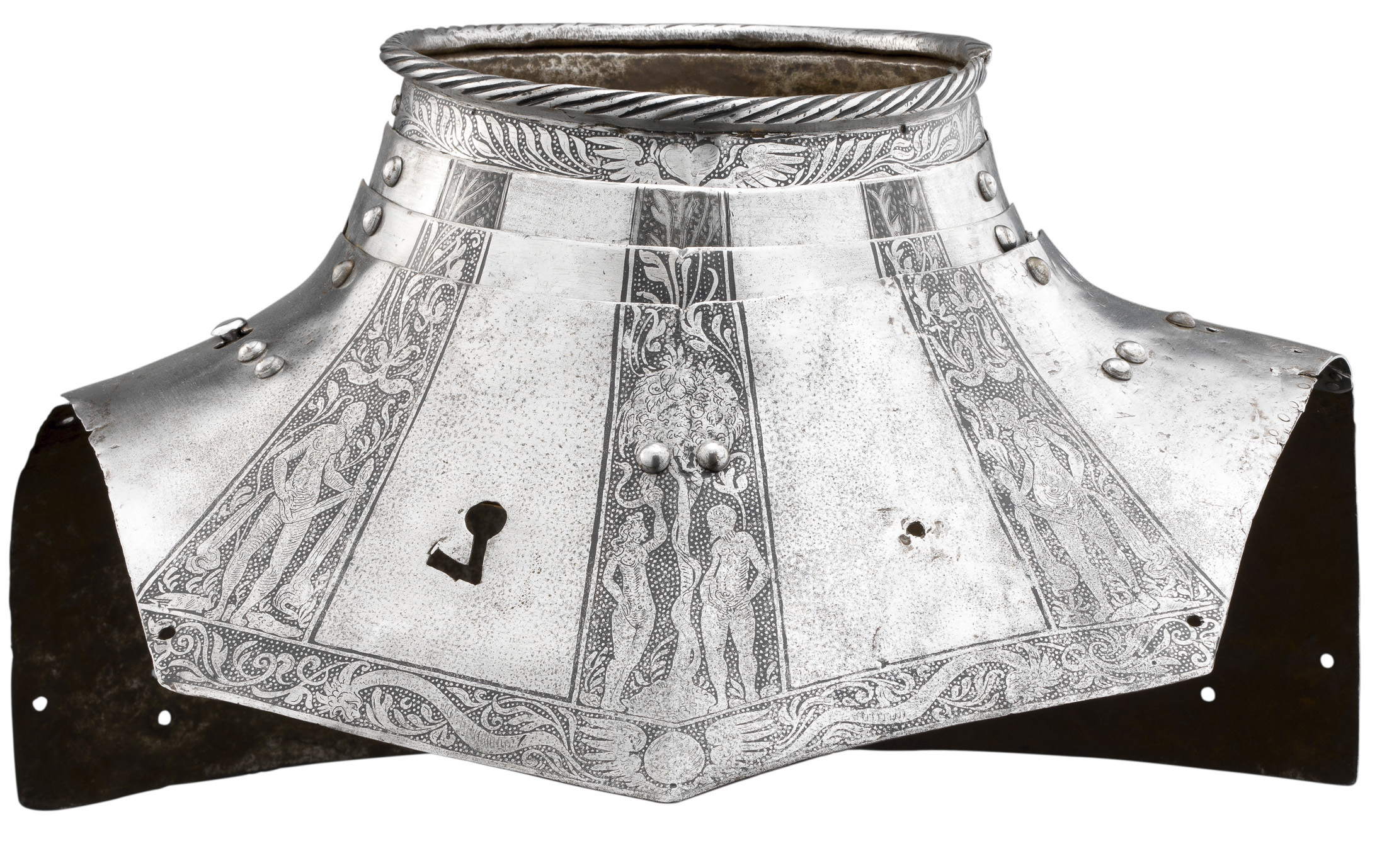 A FINE NORTH GERMAN COLLAR WITH ETCHED DECORATION, BRUNSWICK, CIRCA ...