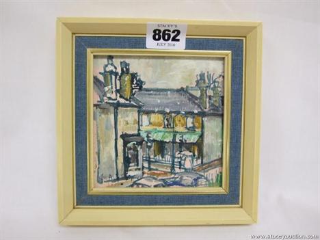 An original oil painting by local artist Sheila Appleton depicting ...